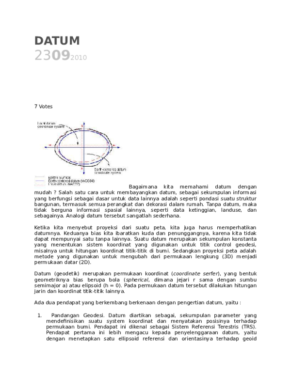 (DOC) Datum Geodesi