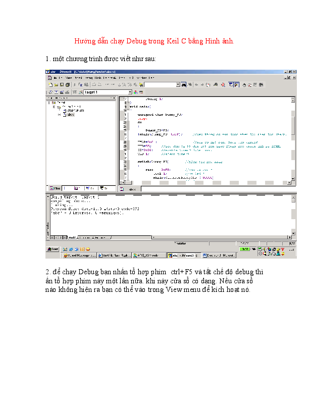 (PDF) Hướng dẫn chạy Debug trong Keil C bằng Hình ảnh
