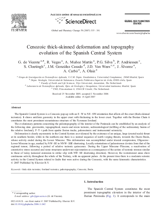 (PDF) Cenozoic thick-skinned deformation and topography evolution of ...