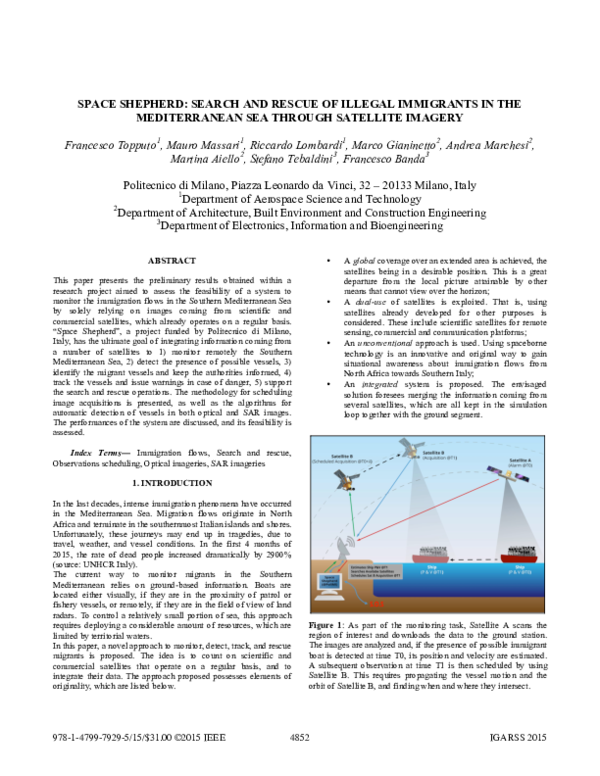 (PDF) Space shepherd: search and rescue of illegal immigrants in the ...