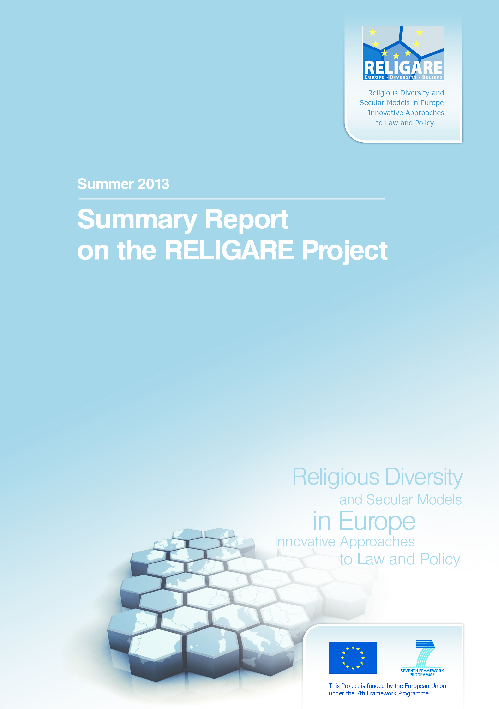 (PDF) The RELIGARE Report: religion in the context of the European ...