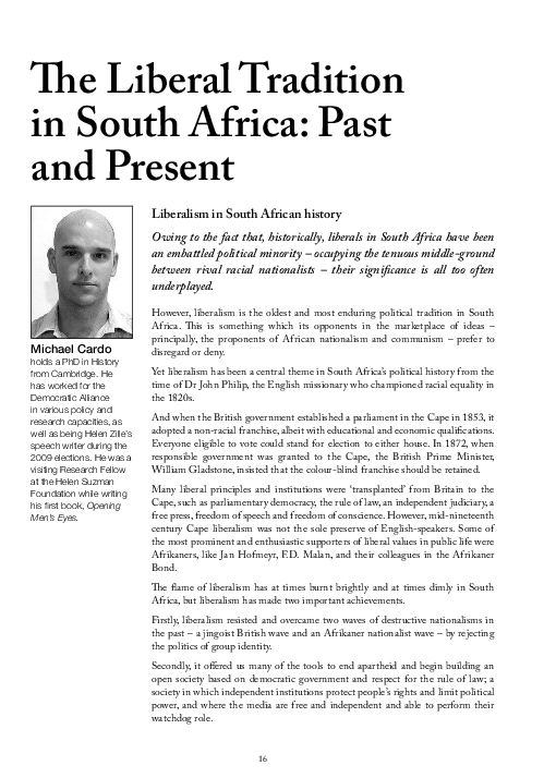 (PDF) The Liberal Tradition