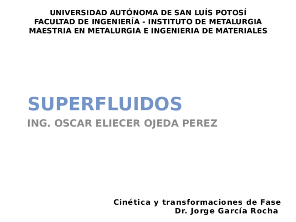 (PPT) SUPERFLUIDOS PRESENTACION v2