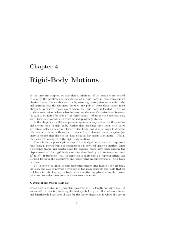 (PDF) Rigid-Body Motions A Word about Vector Notation | Ellis Gavin ...