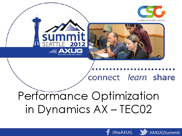 (PDF) Performance Optimization in Dynamics AX – TEC02