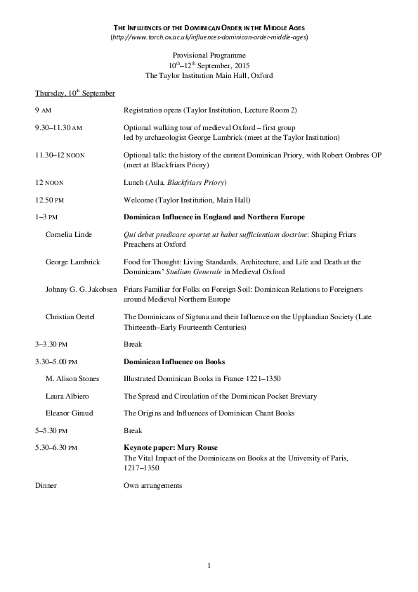 (PDF) The spread and circulation of the Dominican pocket Breviary (The ...