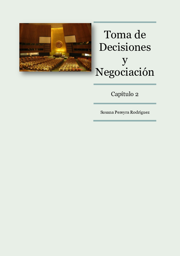 (PDF) Toma de Decisiones y Negociación