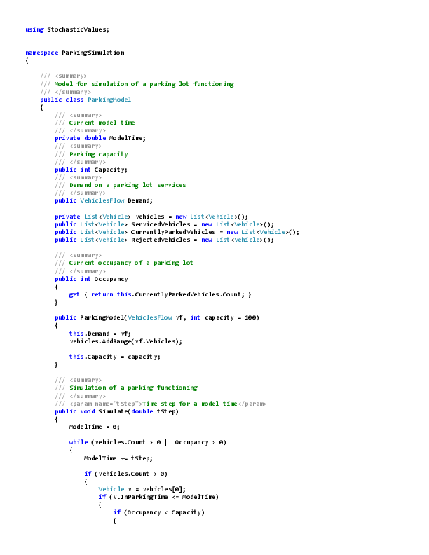 Pdf C Code For Simulation Of A Parking Lot Functioning 