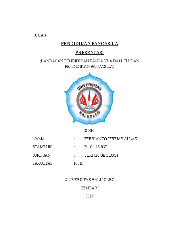 (DOC) Pendidikan Pancasila