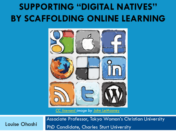 (PDF) (March 2015) Supporting "Digital Natives" by Scaffolding Online ...