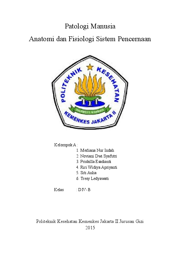 Makalah Sistem Pencernaan Manusia - Perumperindo.co.id
