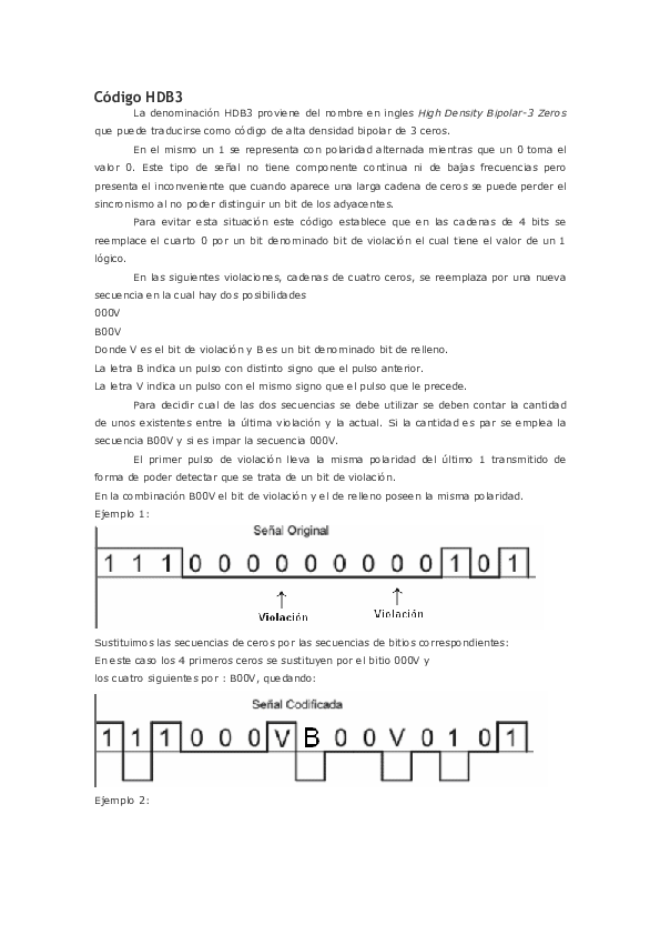 (PDF) Código HDB3