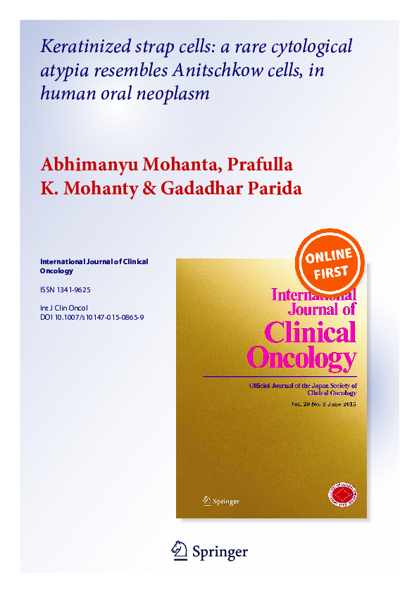 (PDF) Keratinized strap cells: a rare cytological atypia resembles ...