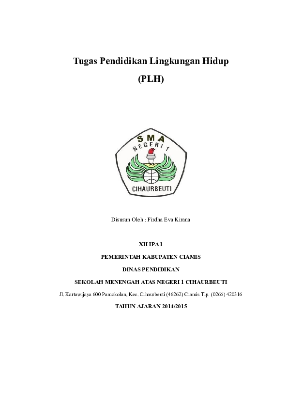(DOC) TUGAS PLH