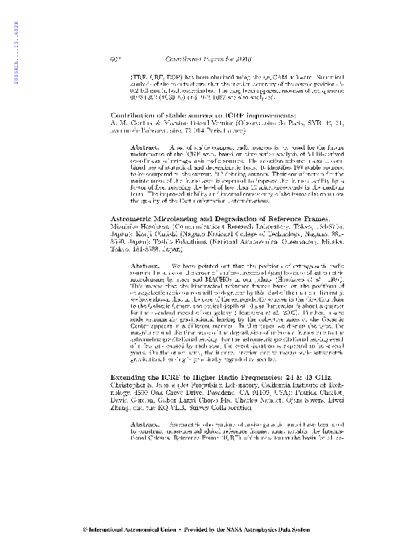 (PDF) Astrometric Microlensing and Degradation of Refernce Frames