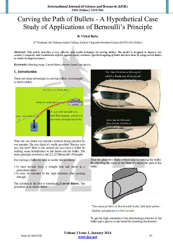 (PDF) Curving the path of bullets