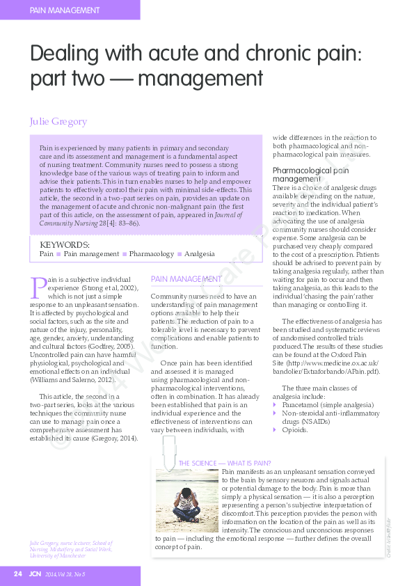 (PDF) PAIN MANAGEMENT EVALUATION/REASSESSMENT REFERENCES