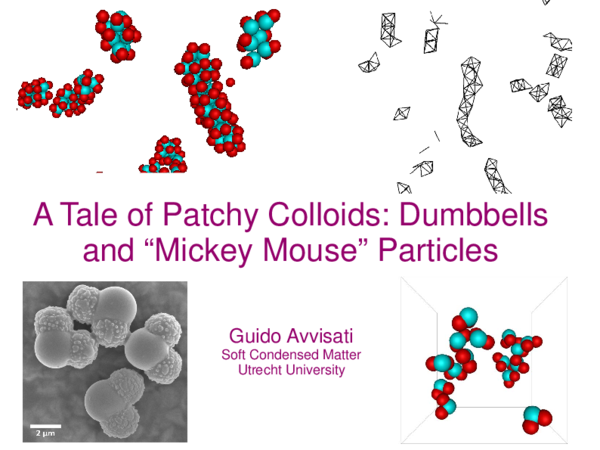 (PDF) A tale of patchy colloids: dumbbells and “Mickey Mouse” particles
