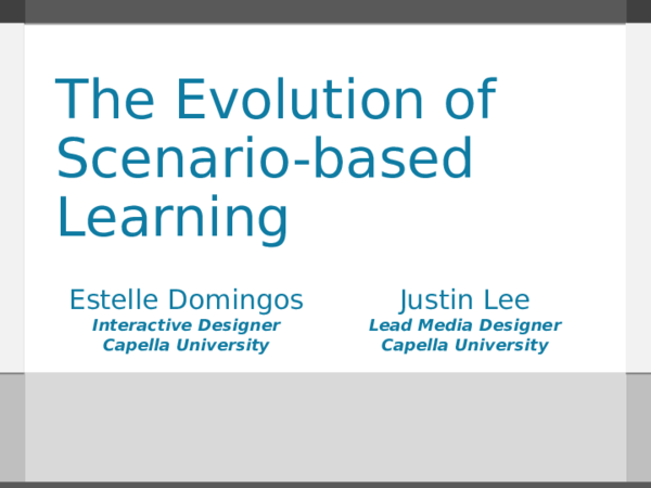 (PPT) The Evolution of Scenario-based Learning