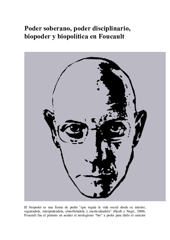 (DOC) Poder soberano, poder disciplinario, biopoder y biopolítica en ...