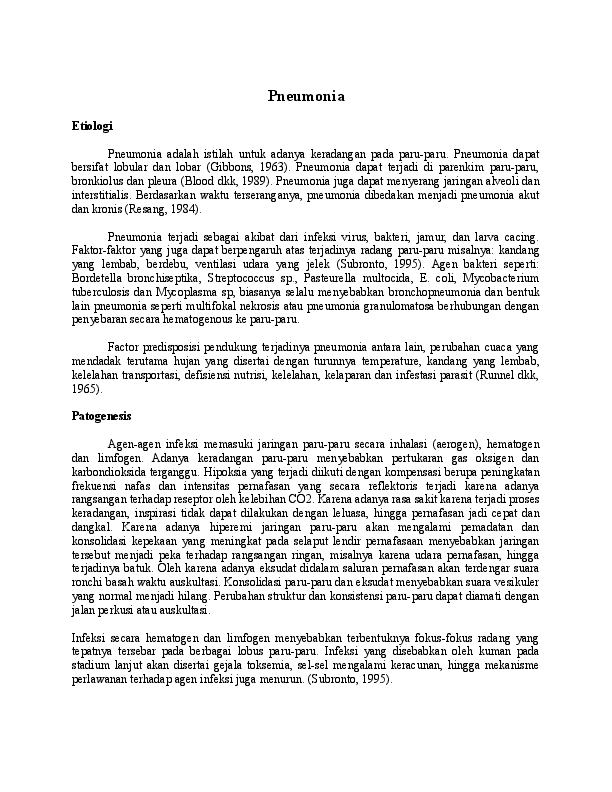 (DOC) Pneumonia pada Sapi