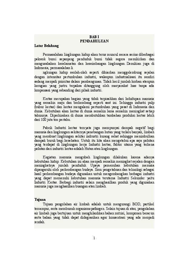 (DOC) Pengolahan Limbah Industri Gula Terhadap Lingkungan