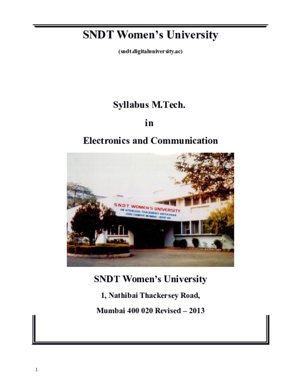 (DOC) Formatted ENC M Tech Syllabus
