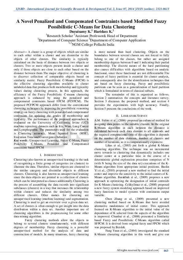 Pdf A Novel Penalized And Compensated Constraints Based Modified Fuzzy Possibilistic C Means 7931
