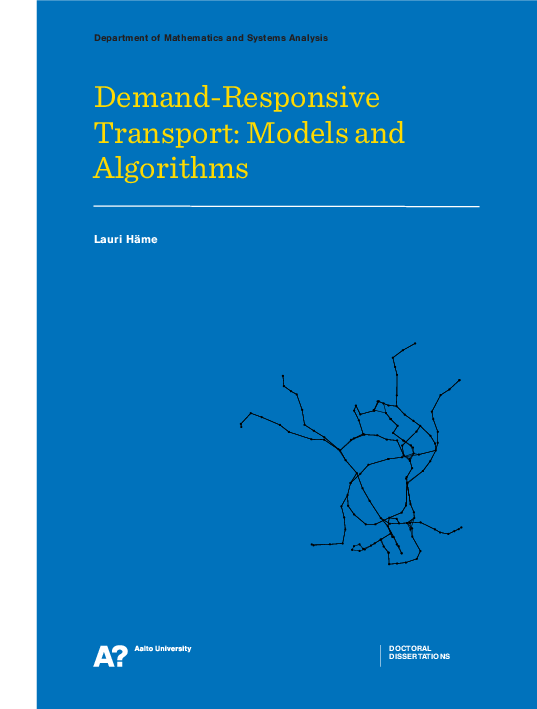 (PDF) Demand-Responsive Transport:Models and Algorithms