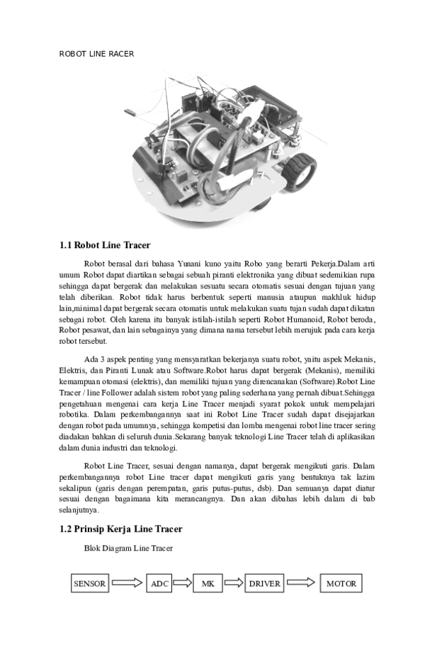 (DOC) Edit ROBOT LINE RACER