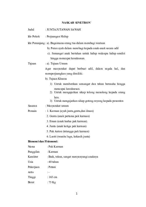 (DOC) Naskah Sinematografi Pendidikan