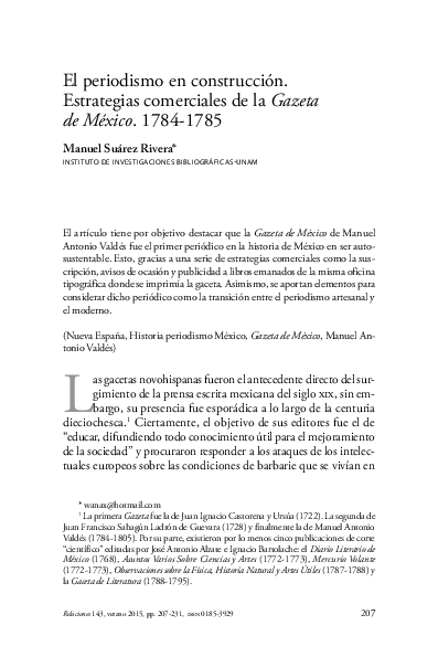 (PDF) El periodismo en construcción. Estrategias comerciales de la ...