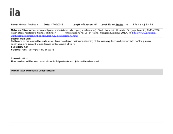 (DOC) TP4 Lesson Plan