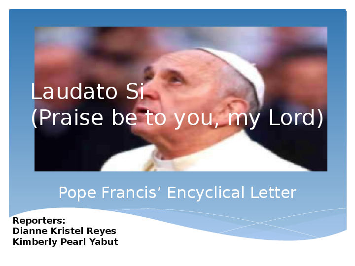 (PPT) Laudato Si Powerpoint presentation