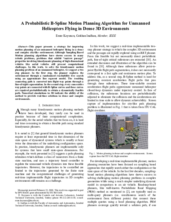 (PDF) A probabilistic b-spline motion planning algorithm for unmanned ...