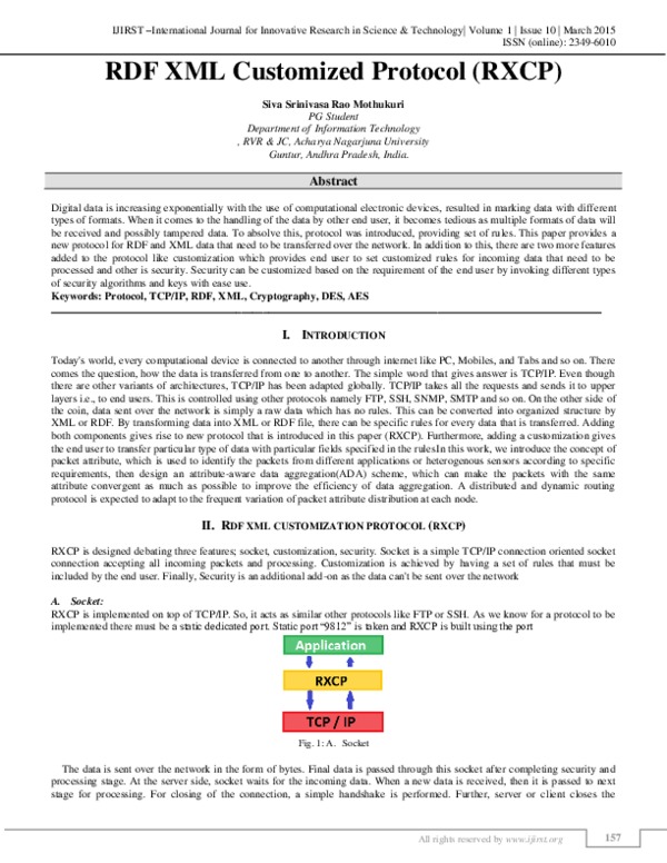 (PDF) RDF XML Customized Protocol (RXCP)