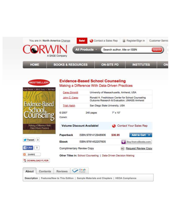 (PDF) Evidence-based school counseling: Making a difference with data ...