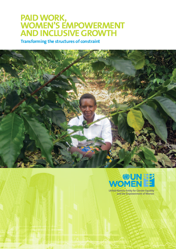 (PDF) Paid work, women's empowerment and inclusive growth: Transforming ...