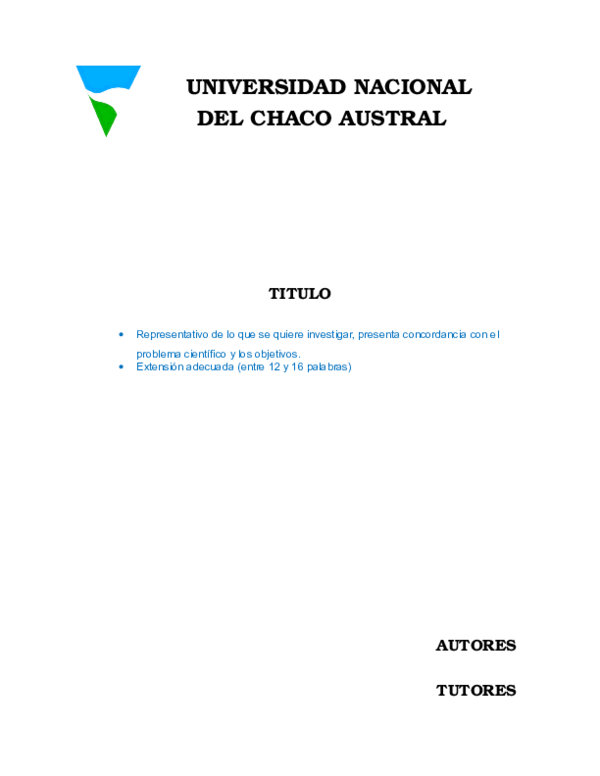 (DOC) UNIVERSIDAD NACIONAL DEL CHACO AUSTRAL