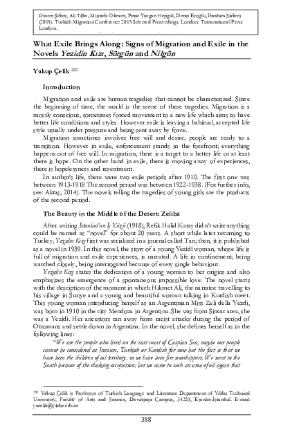 (PDF) What Exile Brings Along: Signs of Migration and Exile in the ...