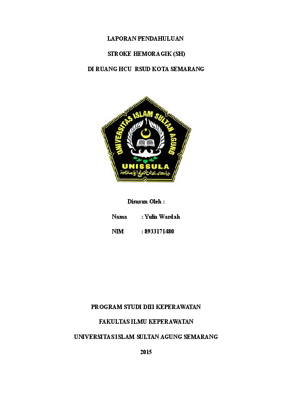 (DOC) LP Stroke Hemoragic di ruang HCU