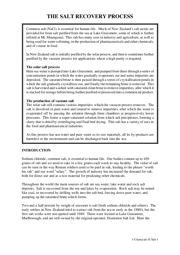 (PDF) THE SALT RECOVERY PROCESS