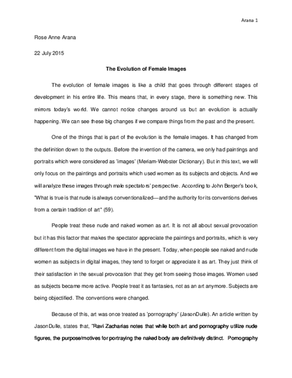 (PDF) The Evolution of Female Images