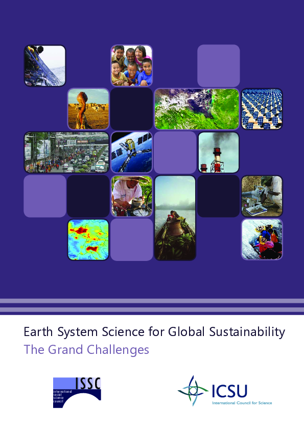 (PDF) Earth system science for global sustainability - The grand challenges