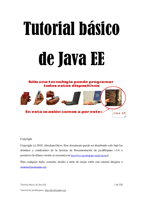 (PDF) Tutorial básico de Java EE