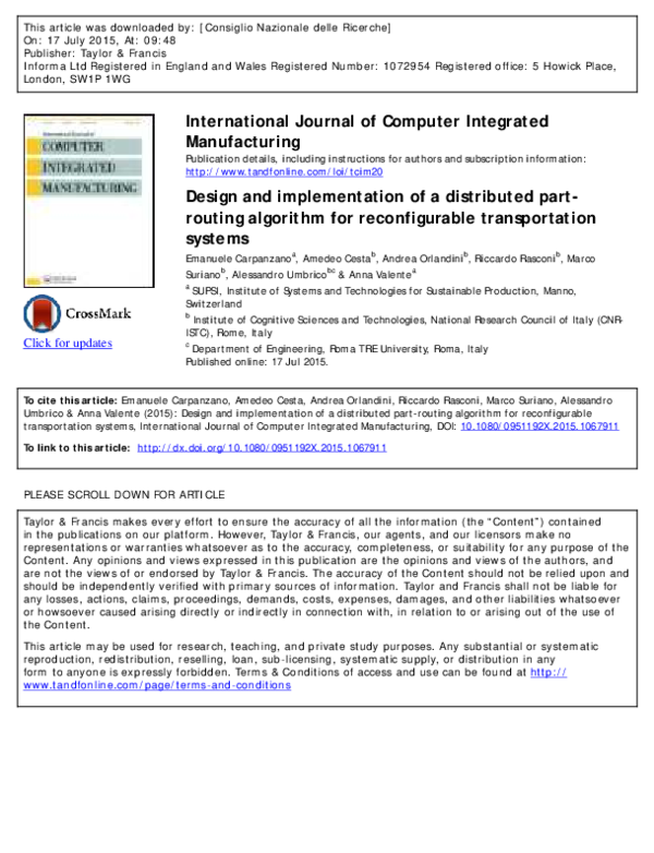 Transportation Routing Algorithms Transport Informations Lane 0154