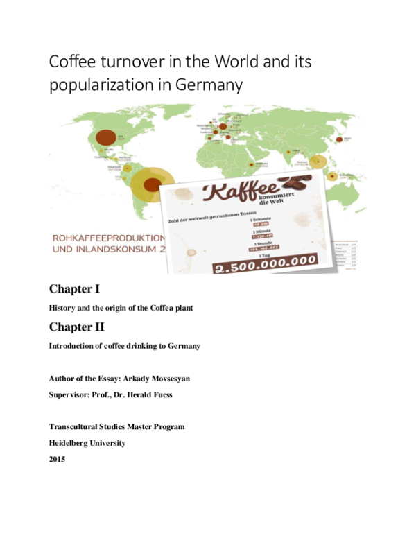 (PDF) Coffee turnover in the World and its popularization in Germany