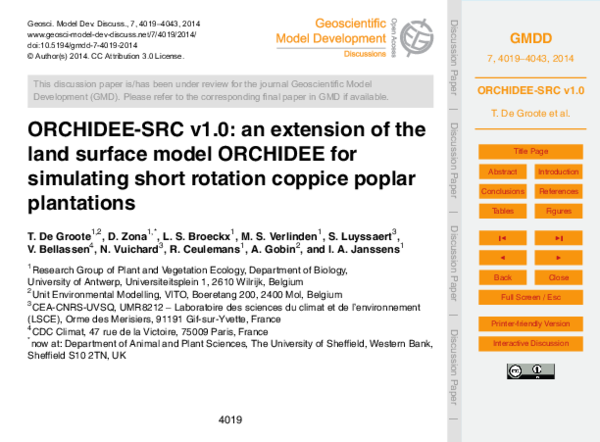 (PDF) ORCHIDEE-SRC v1.0 ORCHIDEE-SRC v1.0: an extension of the land ...