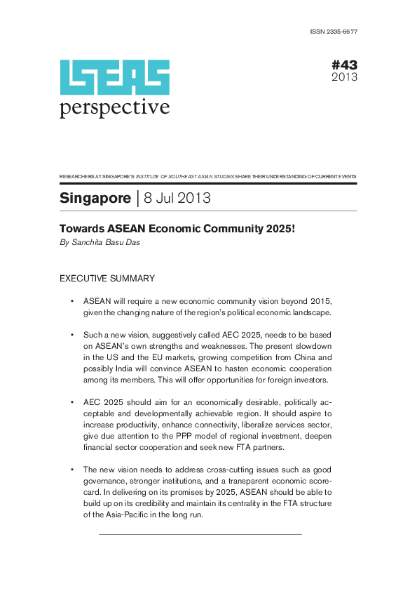 (PDF) Towards ASEAN Economic Community 2025!