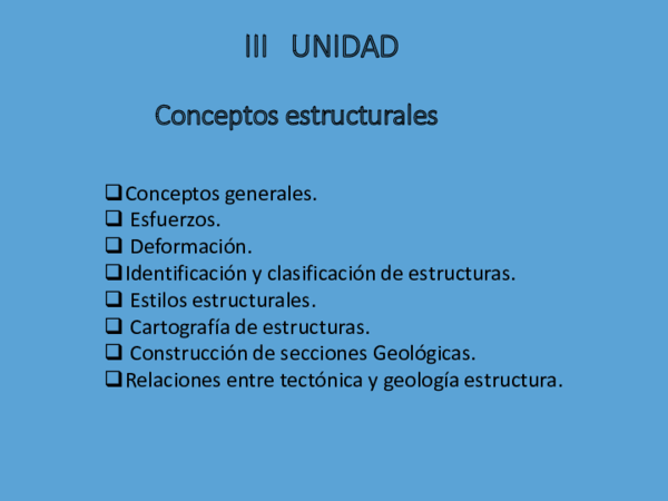 (PDF) III UNIDAD Conceptos estructurales